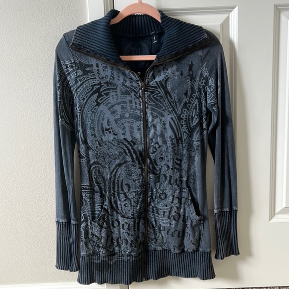 Affliction | Jackets & Coats | Affliction Blue Lightweight Shirt Jacket ...